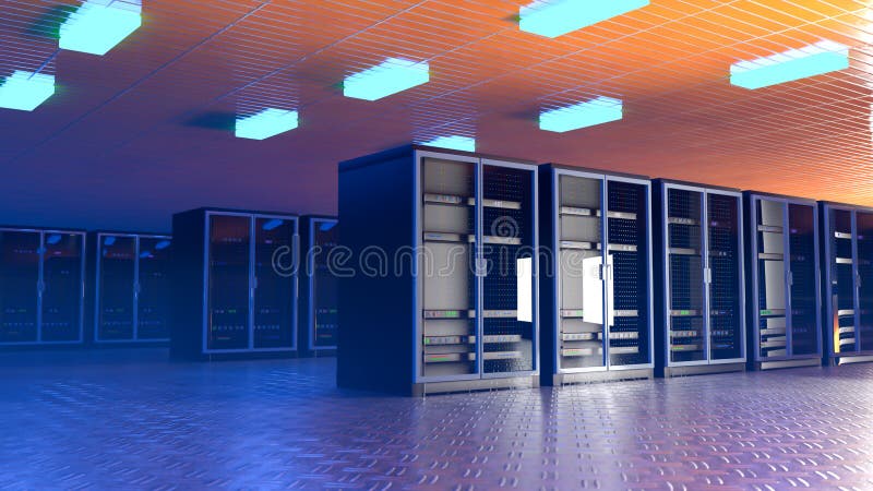 Server Room. Server Data Center. Backup, Mining, Hosting, Mainframe ...