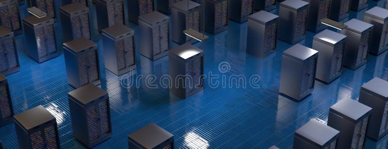 Server Room. Server Data Center. Backup, Mining, Hosting, Mainframe ...