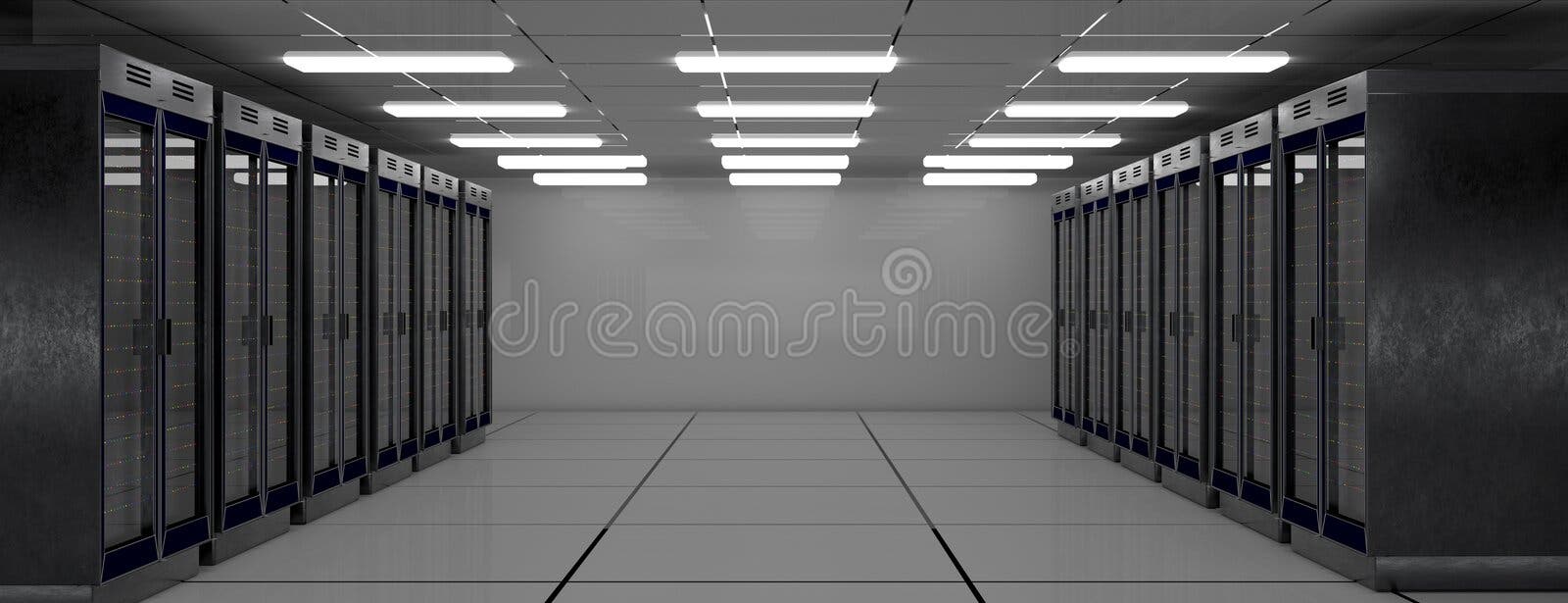 Server Room. Server Data Center. Backup, Mining, Hosting, Mainframe ...