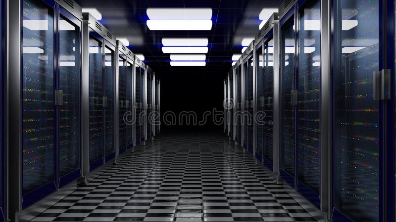 Server Room. Server Data Center. Backup, Mining, Hosting, Mainframe ...