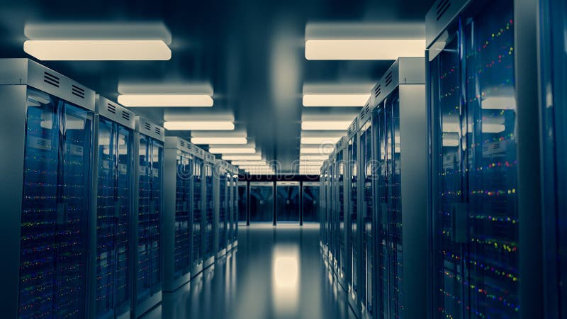 Server Room. Server Data Center. Backup, Mining, Hosting, Mainframe ...