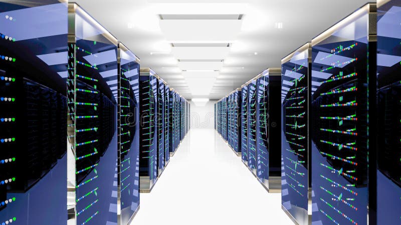 Server Room Data Center. Backup, Mining, Hosting, Mainframe, Farm and ...