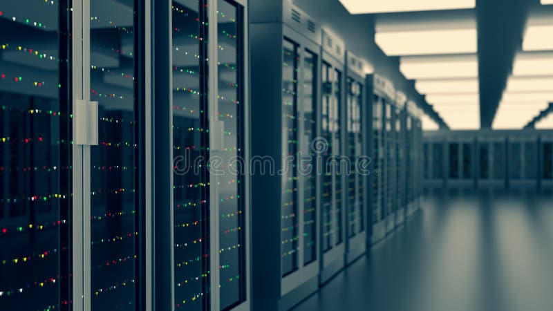 Server Room Data Center. Backup, Mining, Hosting, Mainframe, Farm and ...