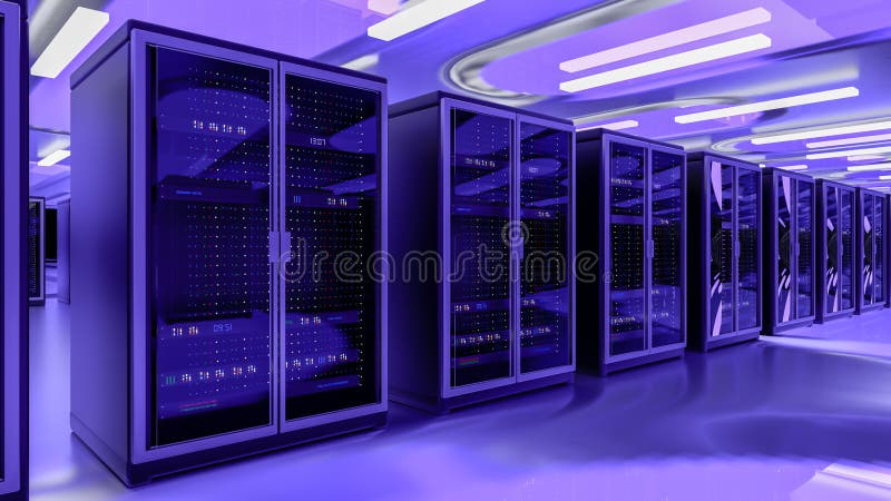 Server Room Data Center. Backup, Mining, Hosting, Mainframe, Farm and ...