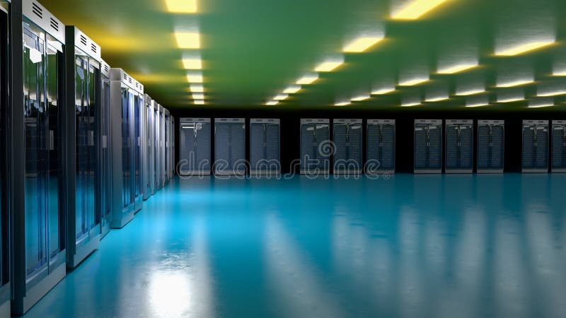 Server Room. Server Data Center. Backup, Mining, Hosting, Mainframe ...