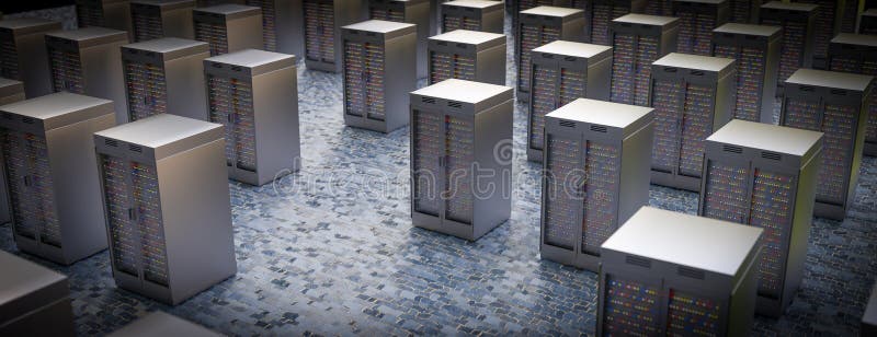 Server Room. Server Data Center. Backup, Mining, Hosting, Mainframe ...