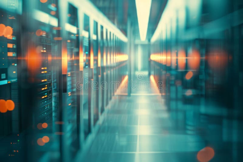 Server Room, Data Center. Big Data Storage. Cloud Computing Technology Stock Photo - Image of ...