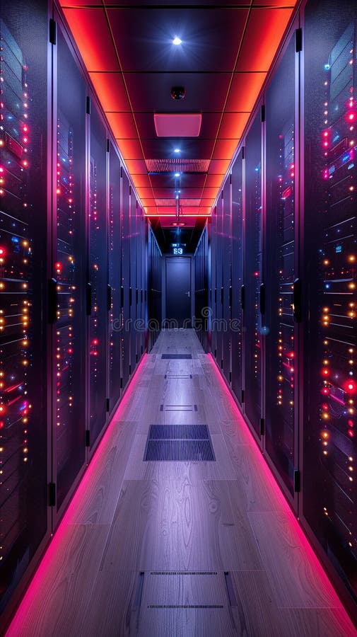 Server Room Data Center. Connectivity and it Evolution Stock ...