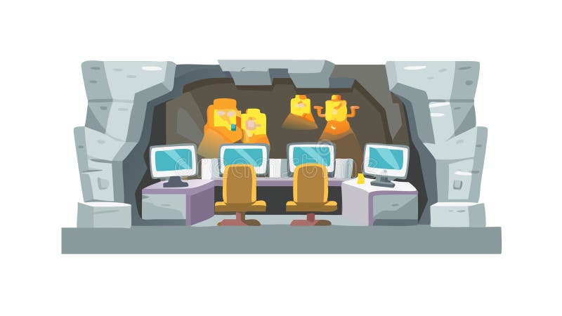 Server Room Data Center Operations, Vector Design Generative AI Stock ...