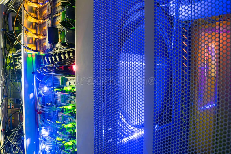 Server Room is the Data Center. Racks with Network Equipment are on the ...