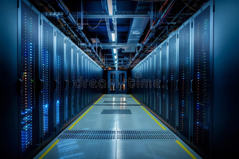 597 Future Data Center Server Room Design Stock Photos - Free & Royalty ...