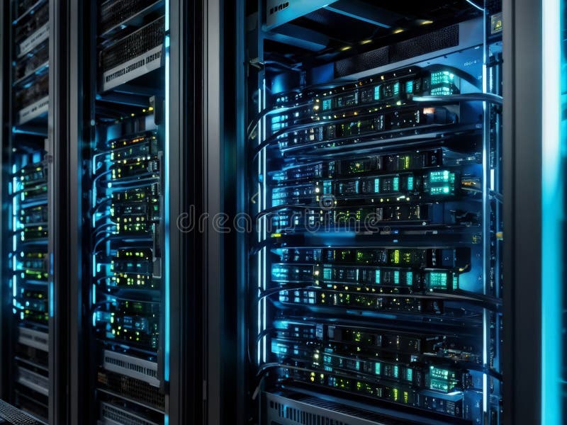 Server Room, Data Center, Storage, Computer Hardware, Rack, Hosting ...