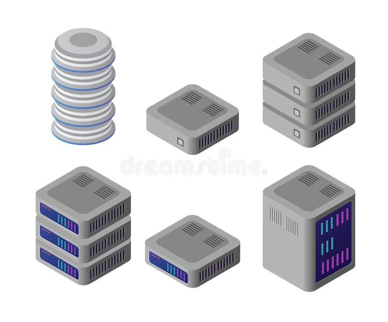 Data server network stock vector. Illustration of cluster - 133922694