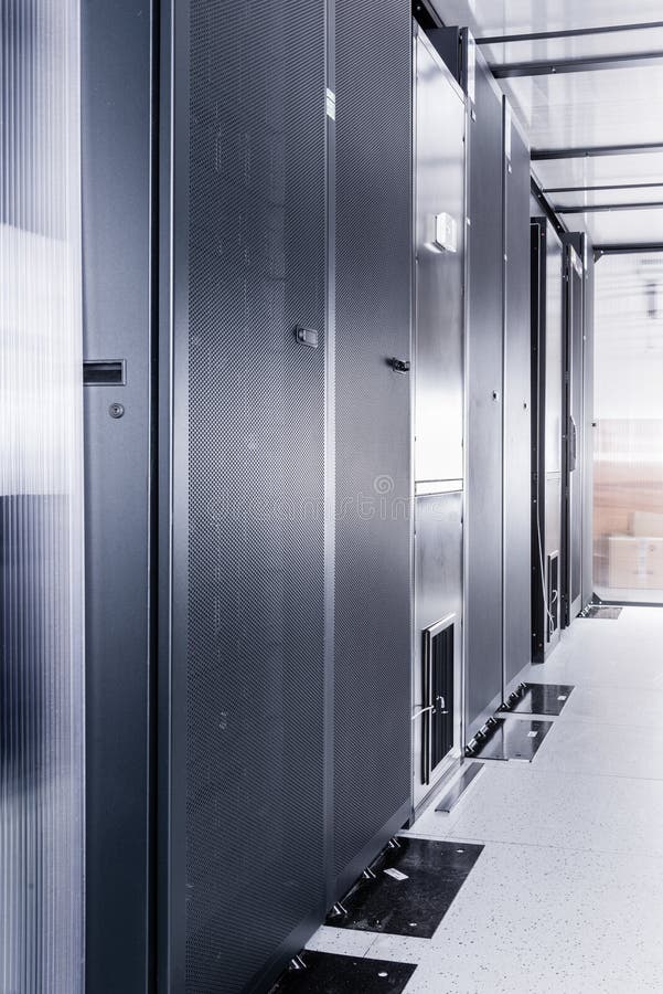 Server Room with Data Storage Hardware Stock Photo - Image of disk ...