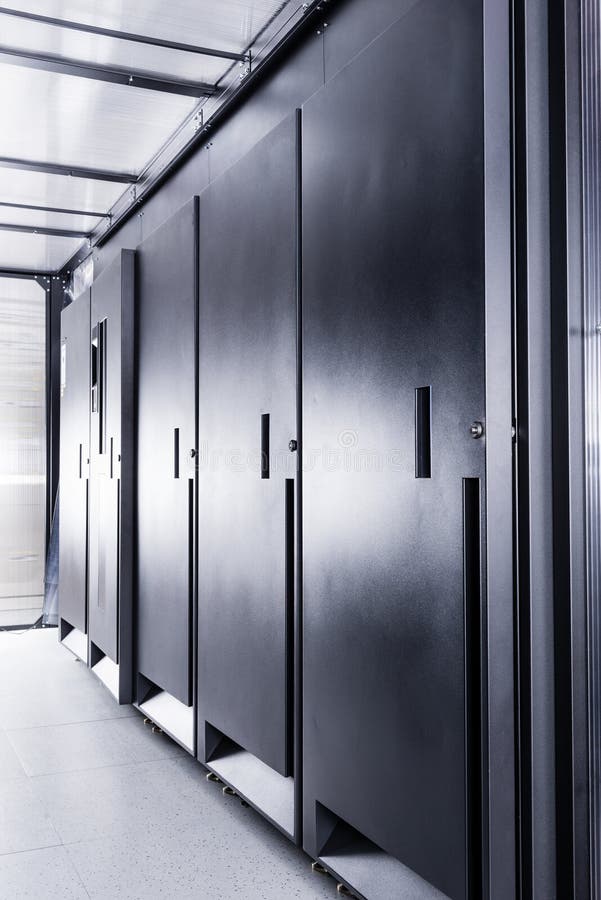 Server Room with Data Storage Hardware Stock Photo - Image of ...