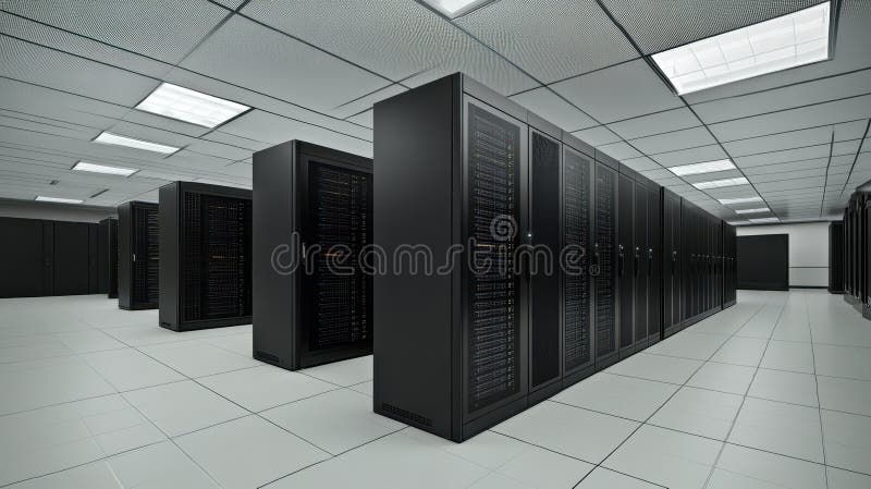 Server Room: Data Storage Infrastructure and Technology in a Modern ...