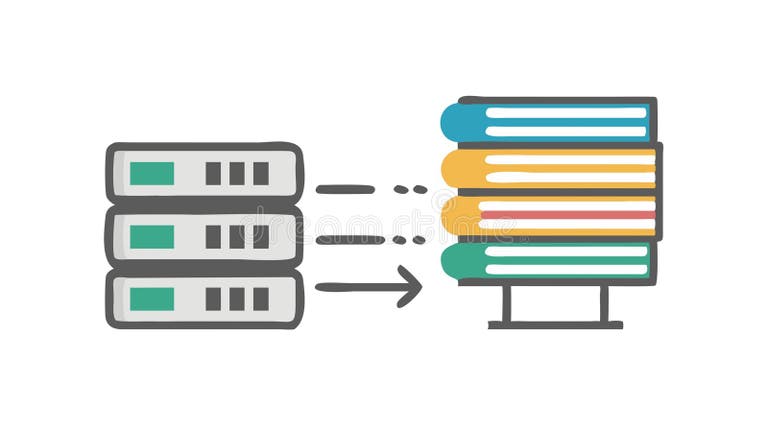 Server Room, Data Storage, Vector Design Generative AI Stock Vector - Illustration of ...
