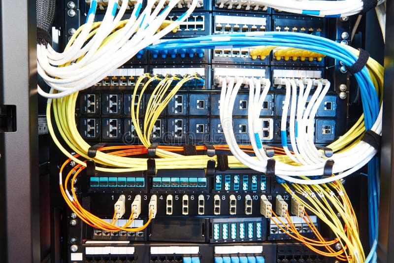 Server room equipment stock photo. Image of center, communication ...