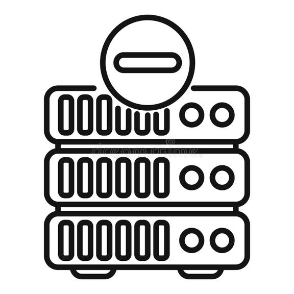 Server Room Error System Failure Data Loss Concept Icon Stock Vector ...