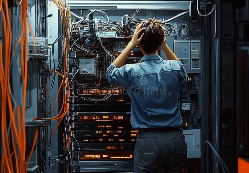 Frustrated Technician Stock Illustrations – 152 Frustrated Technician ...