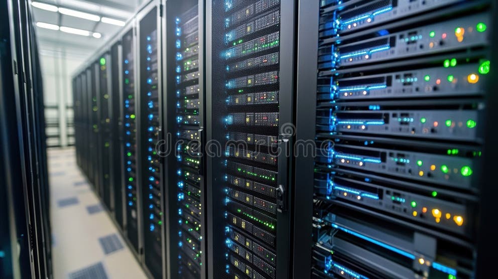 Server Room Hosting Big Data with Futuristic Innovative Production ...