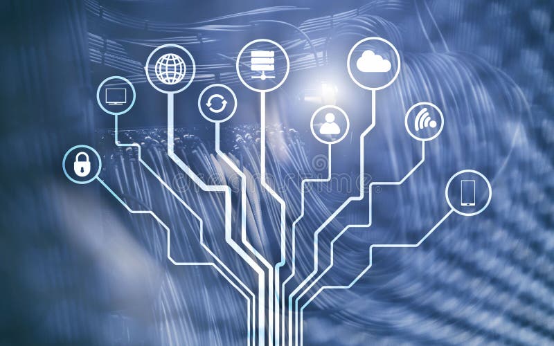 Server Room ICT Information Communication Technology Wireless Internet ...