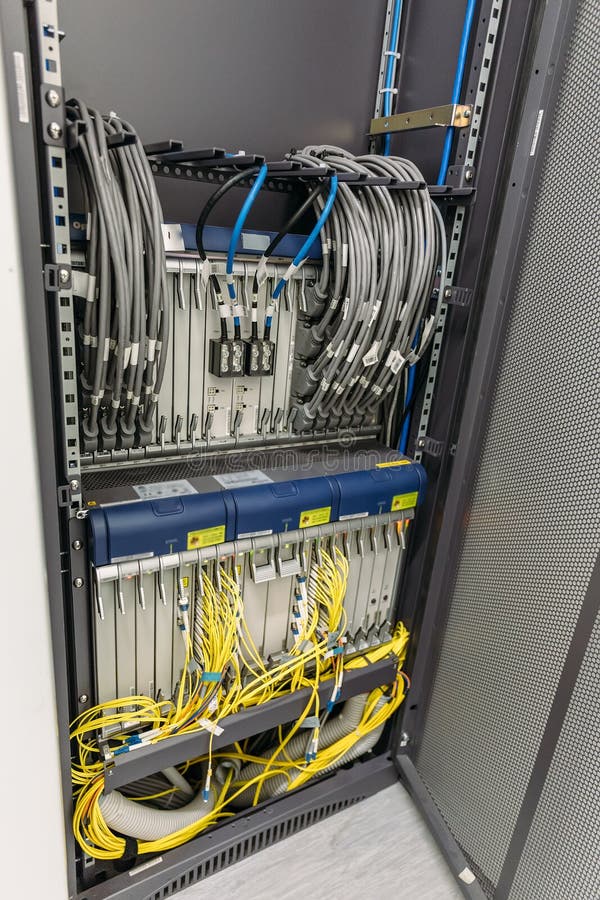 Server Room Interior Inside Stock Photo - Image of communication ...