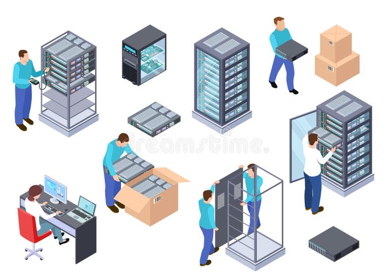 Telecommunication Technician Stock Illustrations – 587 ...
