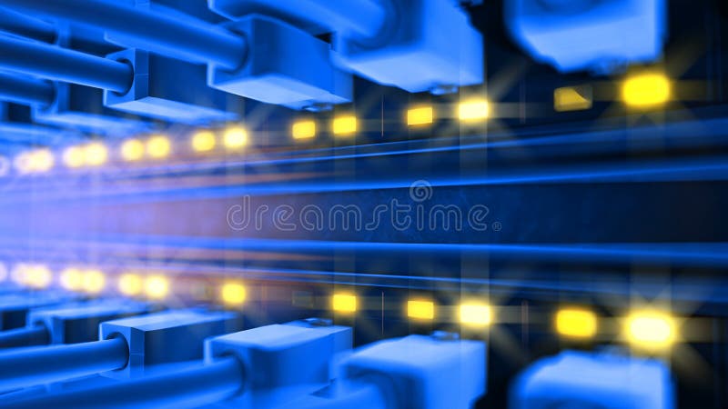 Server Room Loop Ready Animation 3d Rendering Stock Video - Video of ...