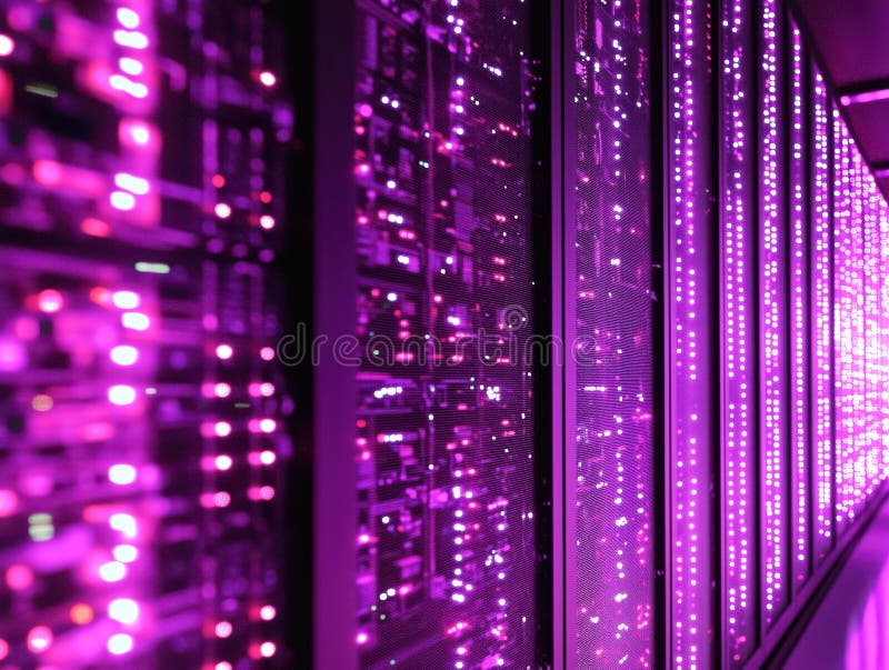 A Server Room with Lots of Computers. Stock Image - Image of technology ...