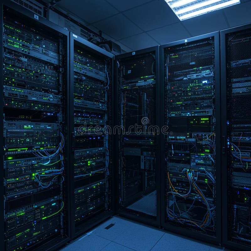 Multiple Black Server Racks Stock Illustrations – 163 Multiple Black ...