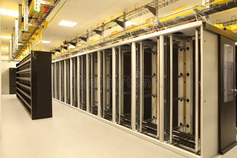 Server Room. New Room for Computer Servers. Innovation. Stock Image ...