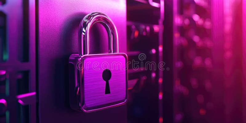 Server Room Padlock stock image. Image of computing - 377254641