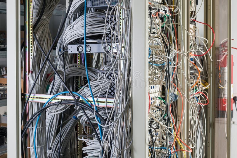 Network Cables Connected To Switch Stock Image - Image of ethernet ...
