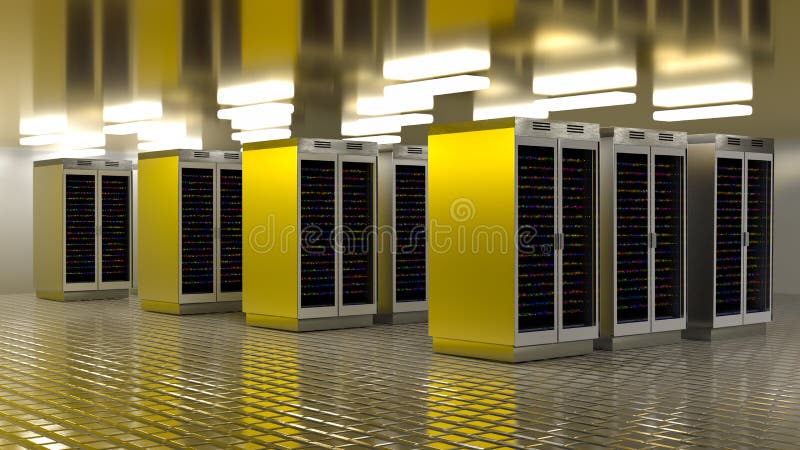 Server Room. Server Data Center. Backup, Mining, Hosting, Mainframe ...