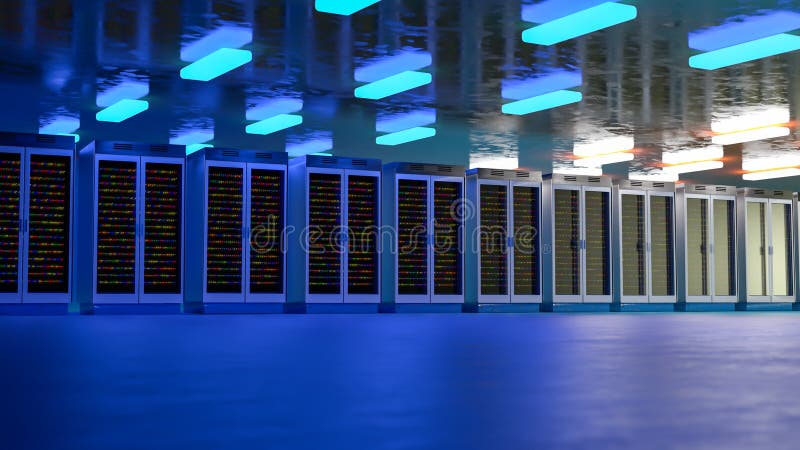 Server Room. Server Data Center. Backup, Mining, Hosting, Mainframe ...