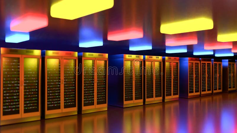 Server Room. Server Data Center. Backup, Mining, Hosting, Mainframe ...