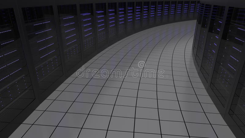 Server Racks. Cloud Storage Technology or Modern Data Center Concepts ...