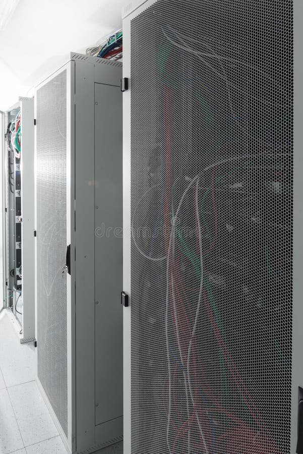 Server Room with Racks in Internet Data Center Stock Photo - Image of ...