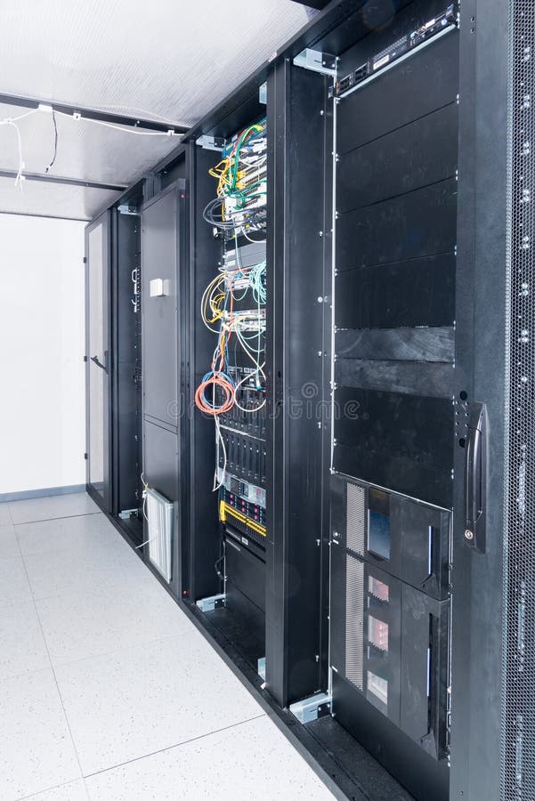 Server Room with Racks in Internet Data Center Stock Photo - Image of ...