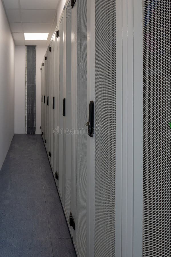 Server Room, Server Cabinets, Rack Stock Photo - Image of datacenter ...