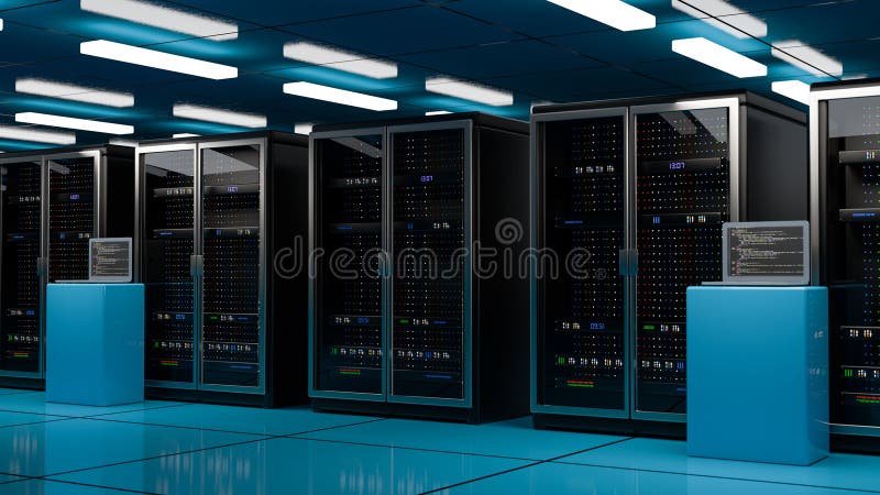 Server Room. Server Data Center. Backup, Mining, Hosting, Mainframe ...