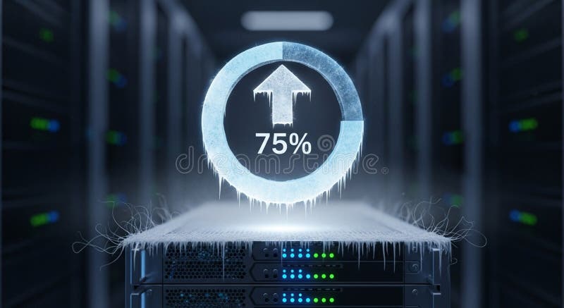 Server Room Cooling System Performance Increase and Optimization in Data Centers Stock ...
