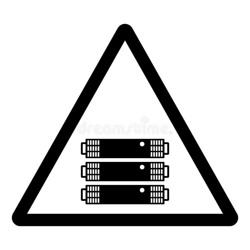 Server Room Symbol Sign,Vector Illustration, Isolate on White ...