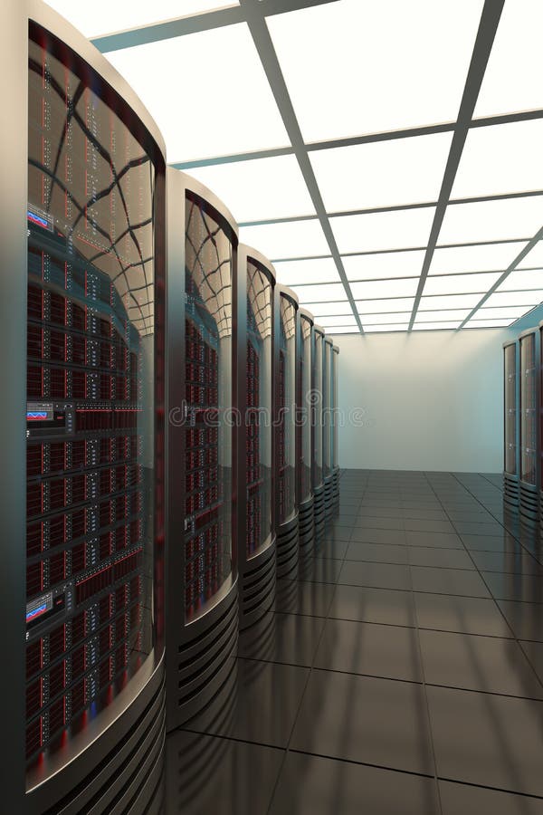 Server Room, Telecommunications, Data Protection, 3d Stock Illustration - Illustration of method ...