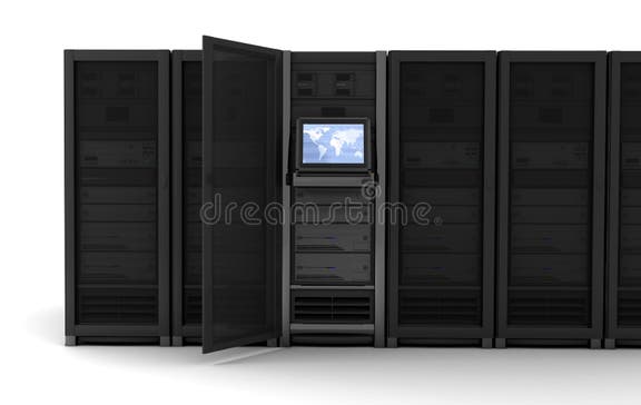 Server row stock illustration. Illustration of background - 11957493