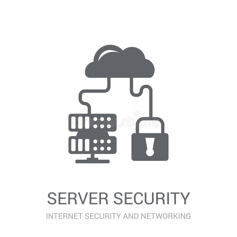 Server Security Icon. Trendy Server Security Logo Concept on White ...