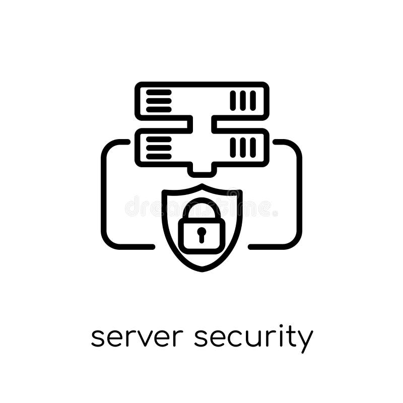 Server Vector Icon on Transparent Background, Server Logo Design Stock ...