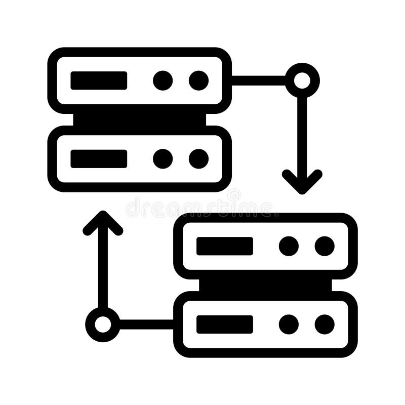 Server Sharing stock vector. Illustration of vector - 332544645