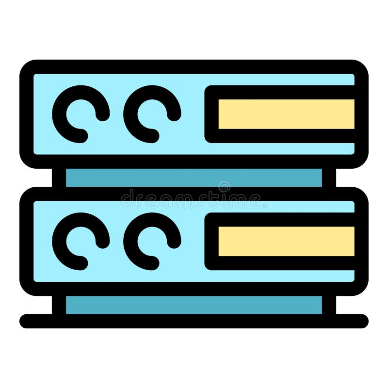 Server Shop Icon Vector Flat Stock Illustration - Illustration of ...